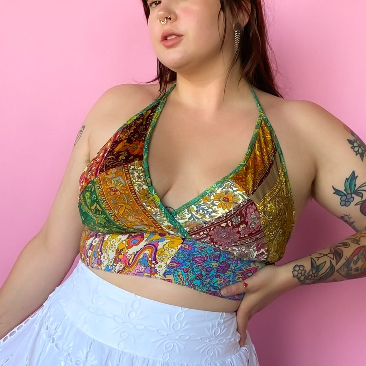 Patchwork Bralette – Lost Girls Vintage
