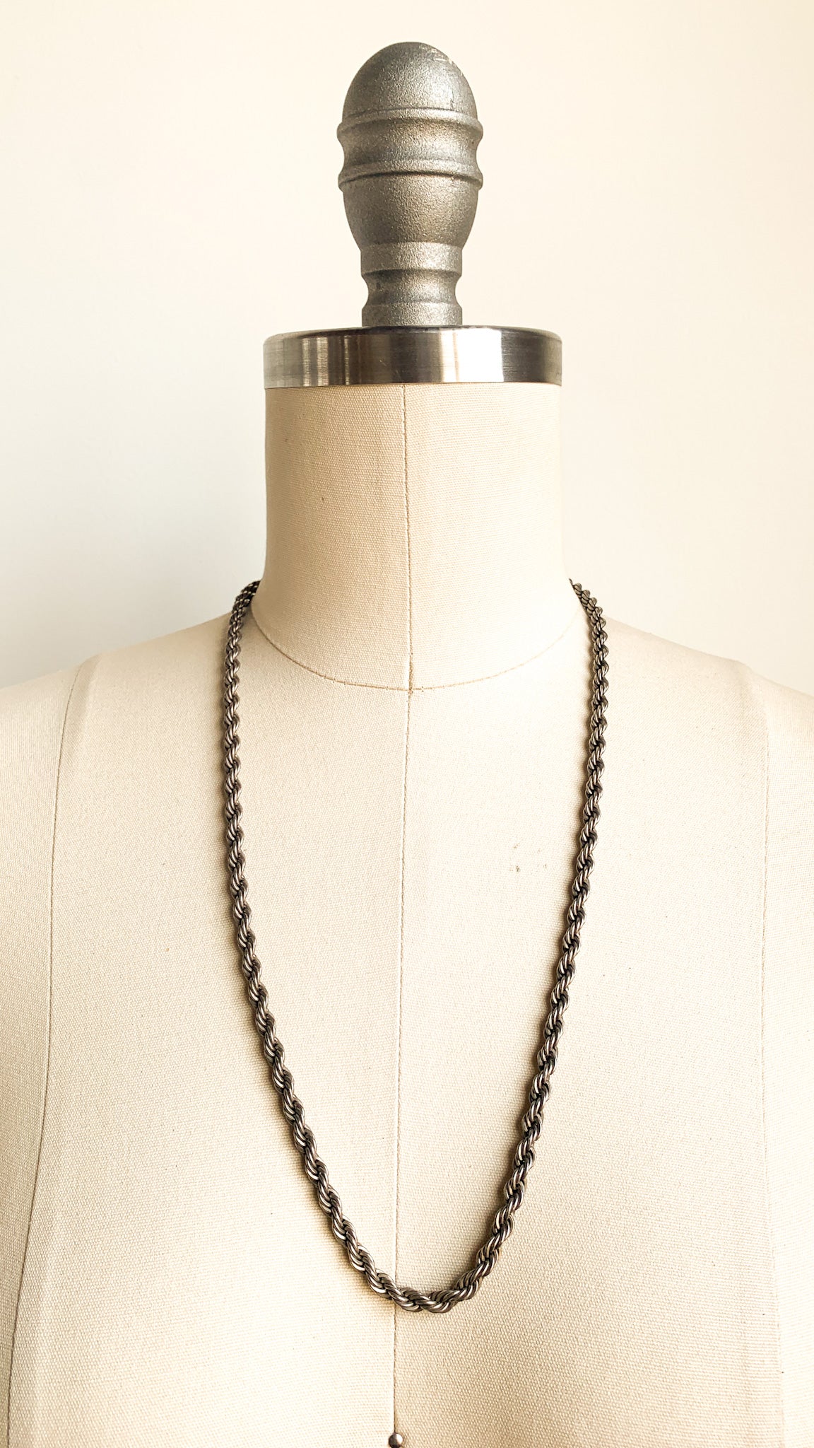 Vintage Tiffany Sterling Rope Chain Necklace Lost Girls Vintage